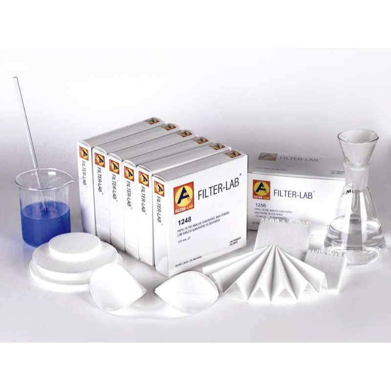 Papel filtro análisis cualitativo grado analítico, Ref. 1250, plegado ...