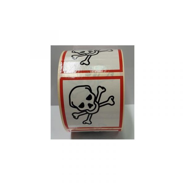 Etiqueta pictograma GHS06 “Toxicidad aguda categoría 1”, rollo 500 ...